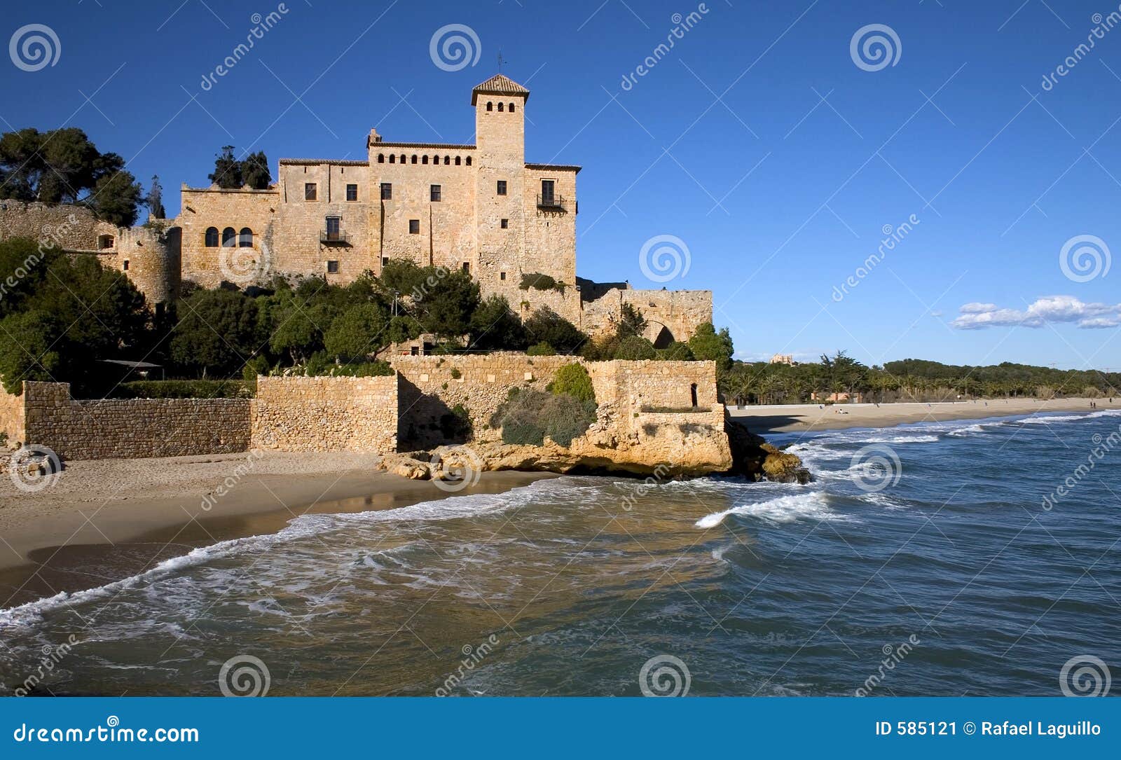 Tamarit castle stock image. Image of magic, lord, queen - 585121