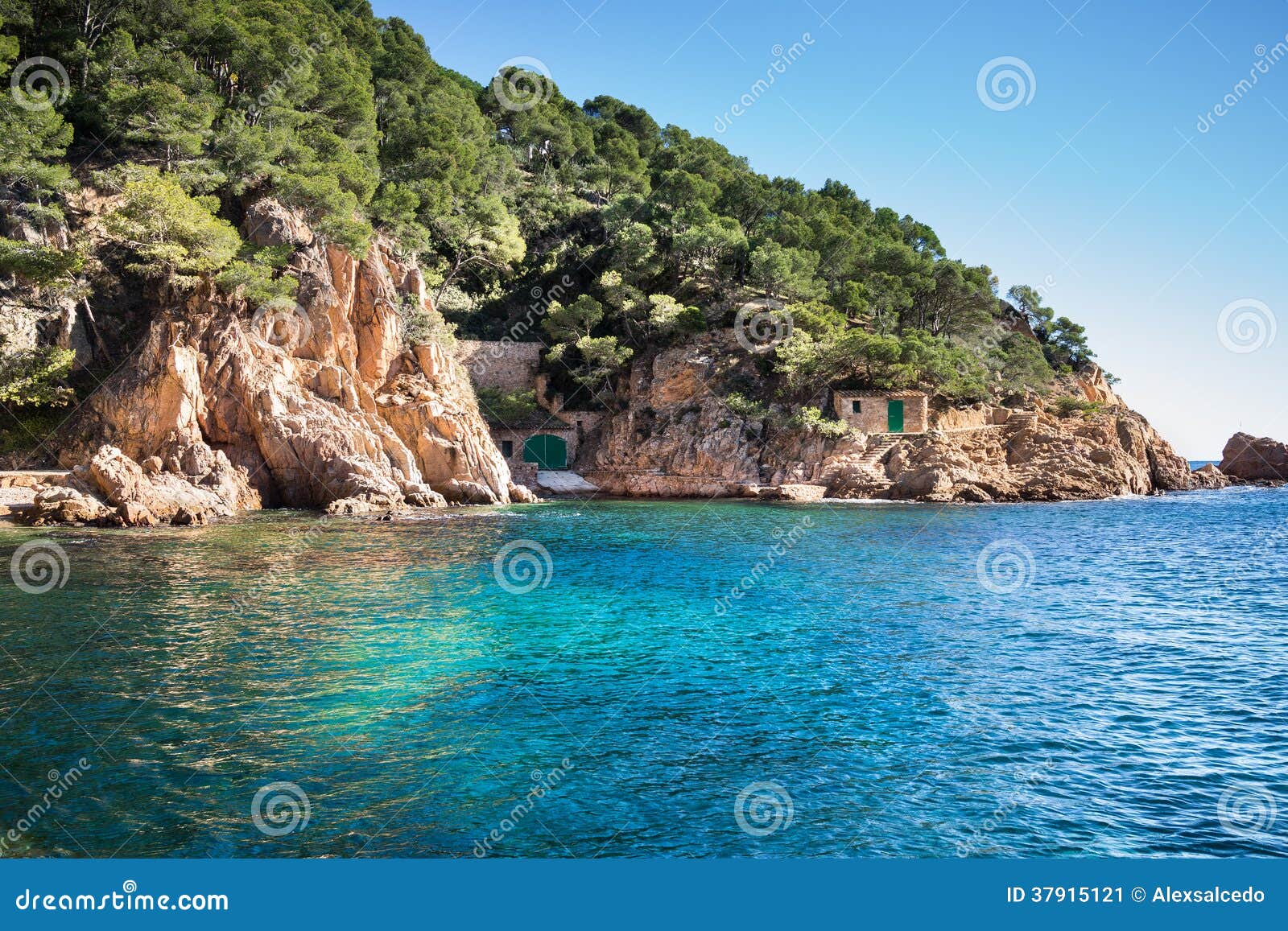 Tamariu stock afbeelding. Image of blauw, catalonië, bestemmingen ...