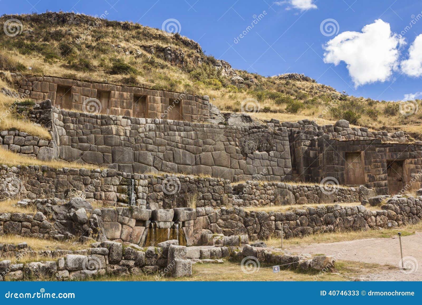Tambomachay Ruins Cuzco Peru Stock Image - Image of water, tambomachay ...