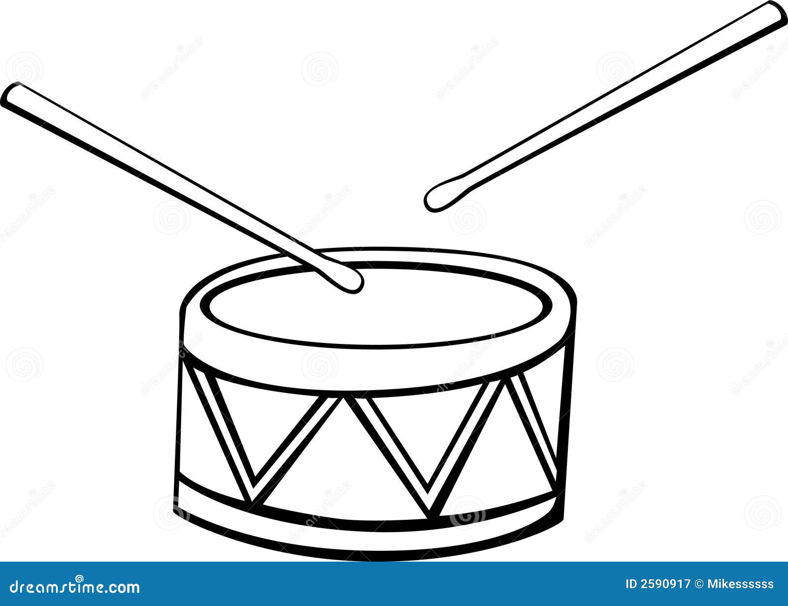 Tambor ilustración del vector. Ilustración de vector, trampa - 2590917