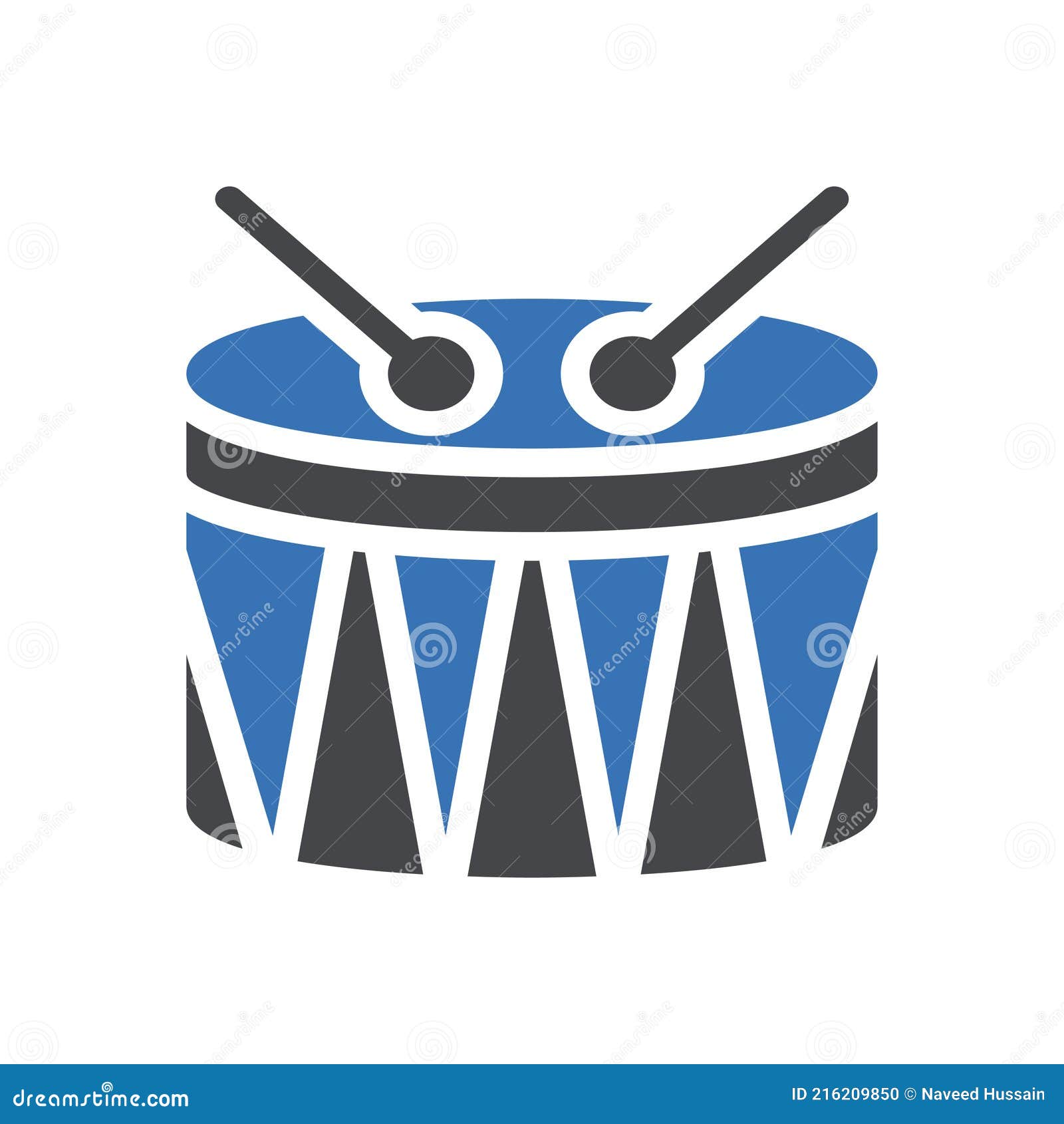 Tambor ilustración del vector. Ilustración de redoblante - 216209850