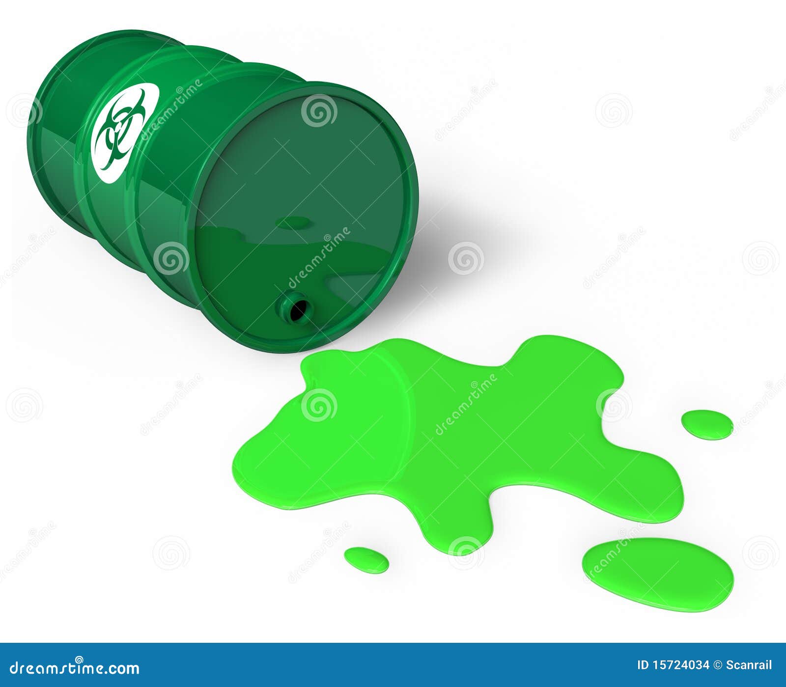 Tambor químico derramado ilustração stock. Ilustração de industrial ...