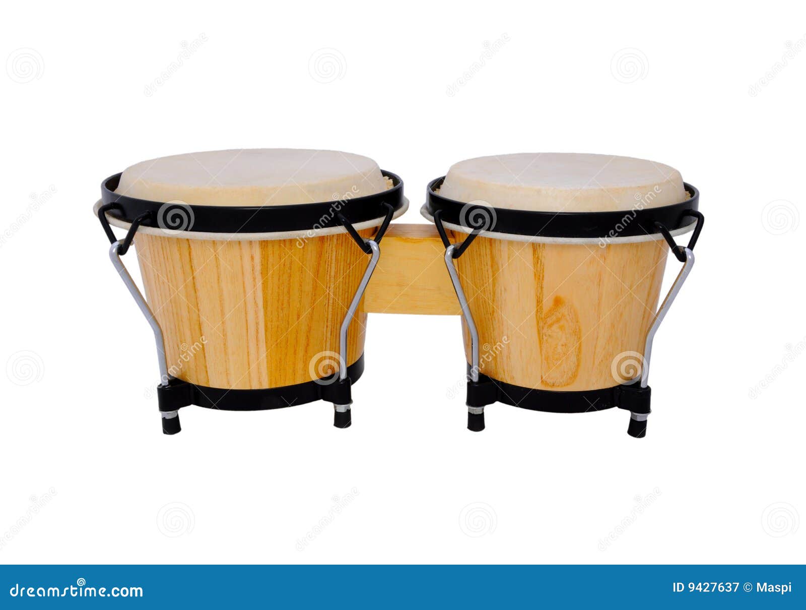 Tambores del bongo imagen de archivo. Imagen de blanco - 9427637