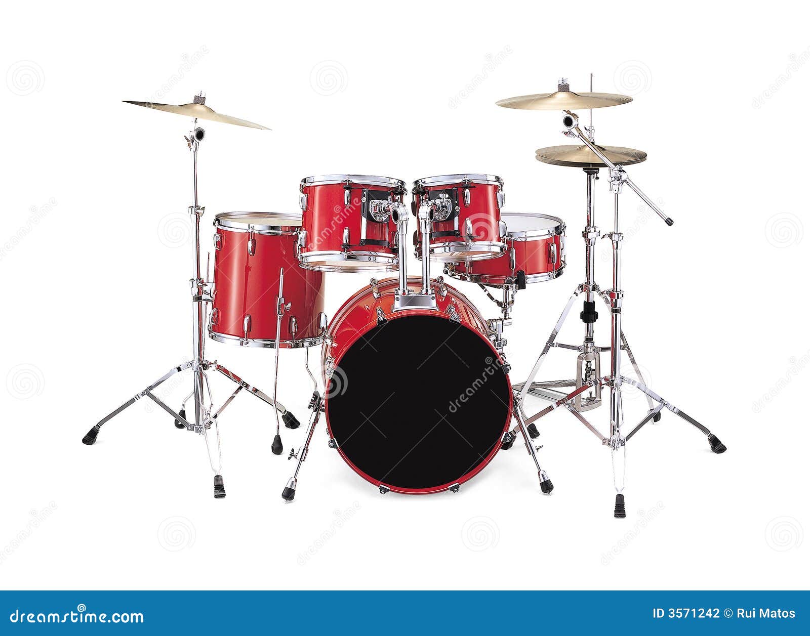Tambores - rojo foto de archivo. Imagen de color, musical - 3571242
