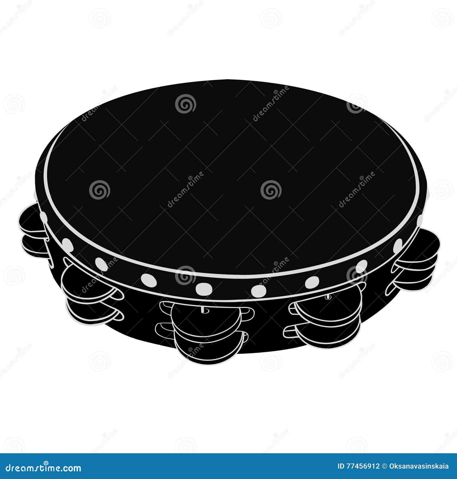 Tambour De Basque D'instrument De Musique Illustration de Vecteur ...