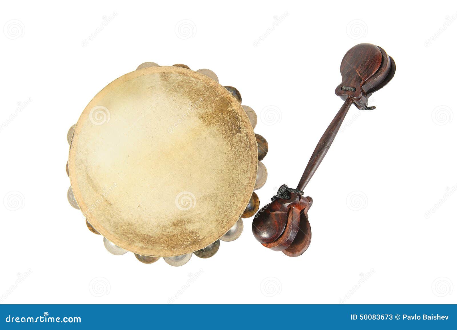 Tambour De Basque Et Castagnettes Image stock - Image du cliquetez ...