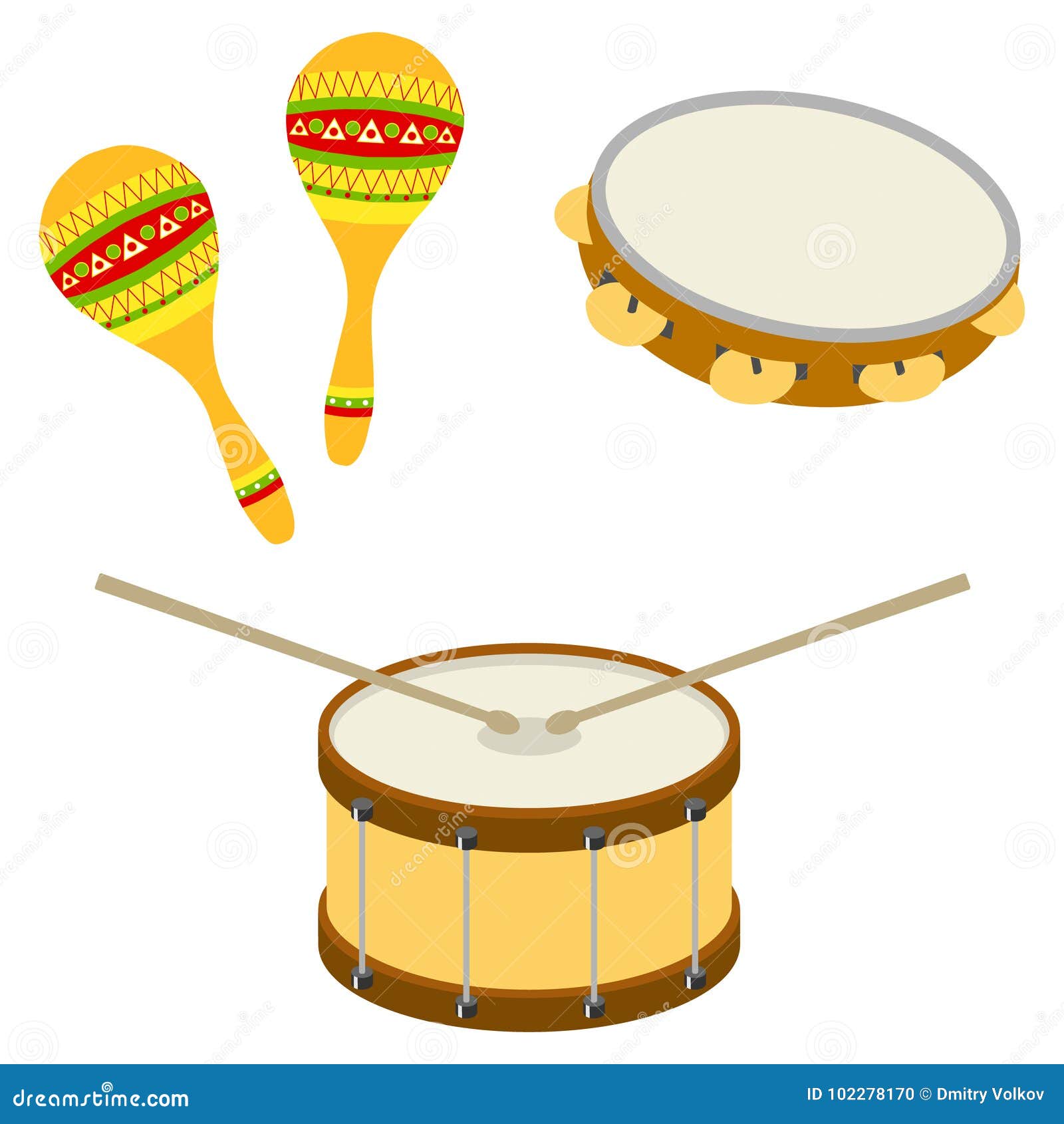 Tambour, Tambour De Basque, Maracas Instruments De Percussion Musicaux ...