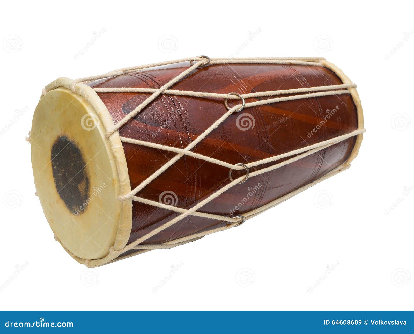 Tambour Indien Traditionnel Image stock - Image du fond, cuir: 64608609