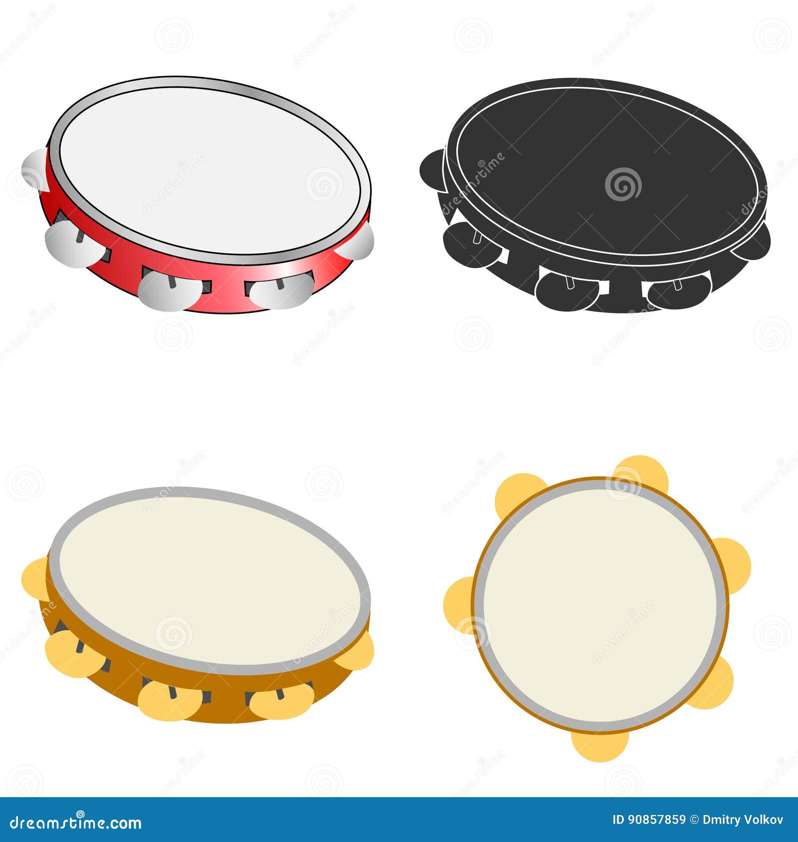 Tambourine Icon, Cartoon Style Stock Image | CartoonDealer.com #125835019