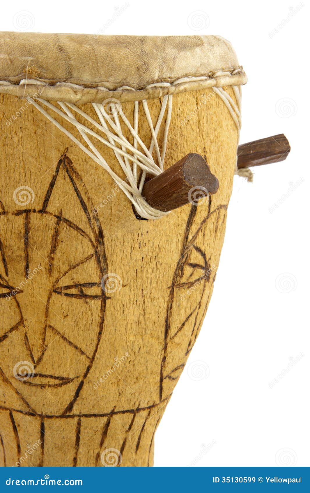 Tamburo Africano Nella Fine Su Immagine Stock - Immagine di percussione ...