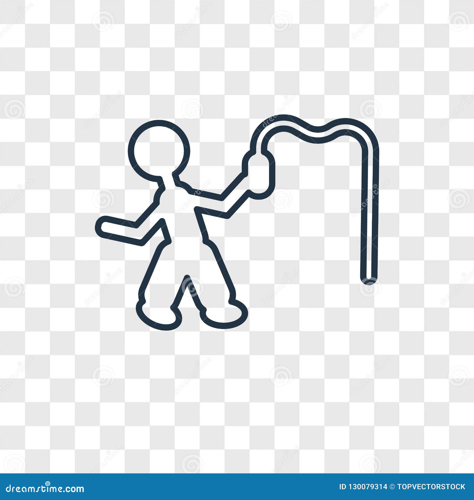 Tamer Man Concept Vector Linear Icon Isolated On Transparent Background ...