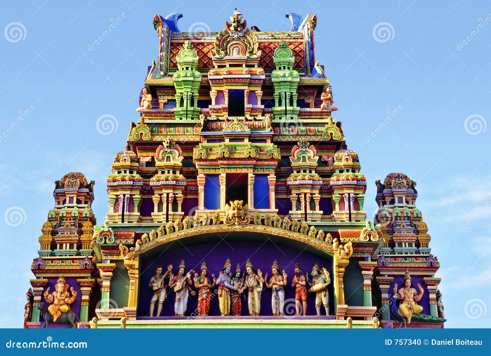 Tamil tempel 1a stock foto. Image of kleur, pantheon, architectuur - 757340