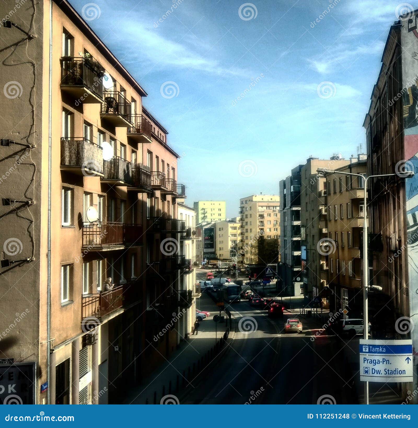 Tamka stock photo. Image of street, warsaw, shade, warszawa - 112251248