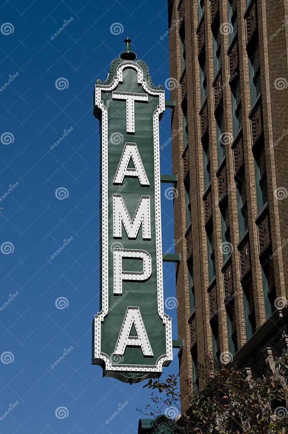 Tampa Sign stock image. Image of florida, office, sunlight - 4215493