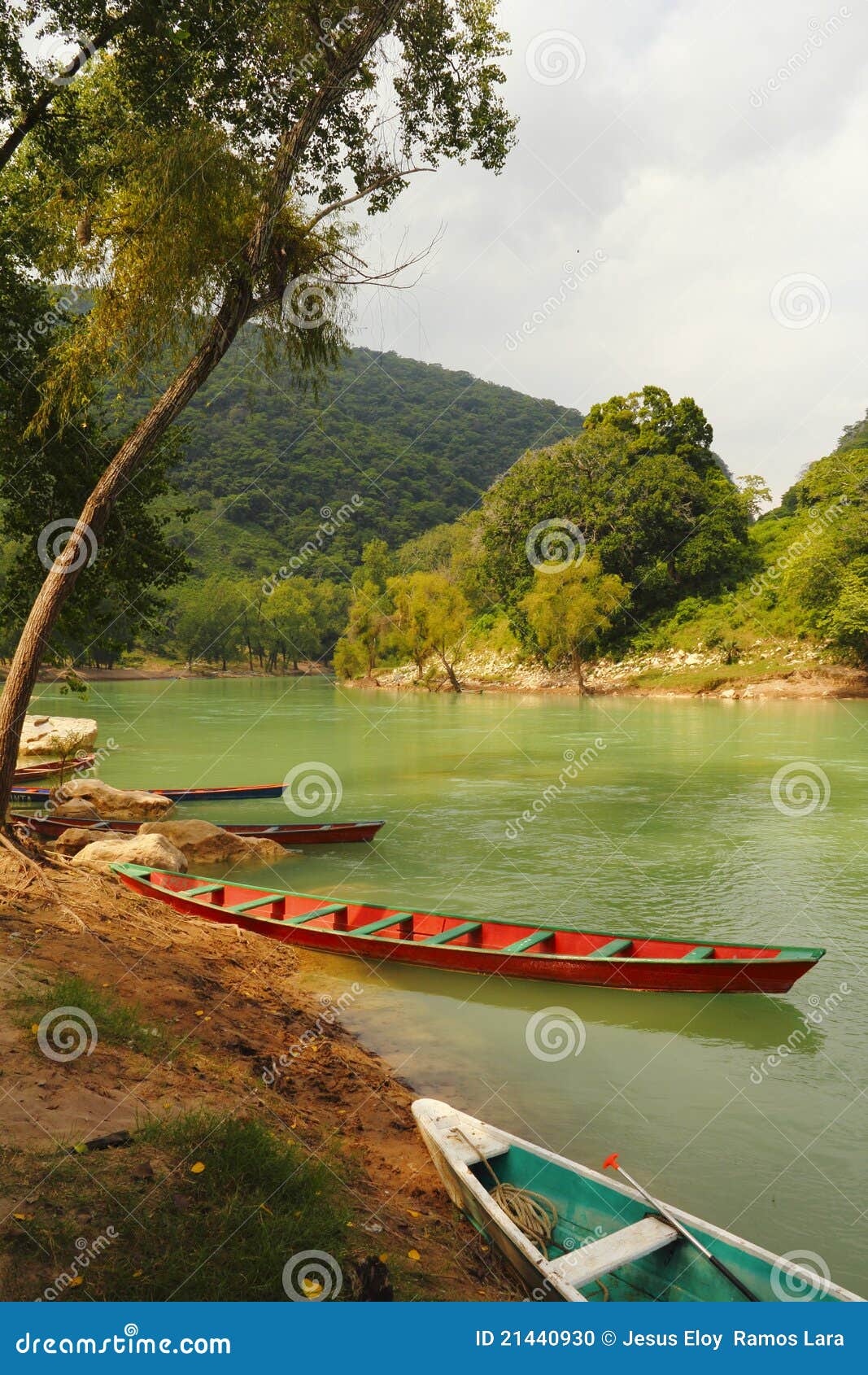Tampaon River in Aquismon Near Ciudad Valles in San Luis Potosi, III ...