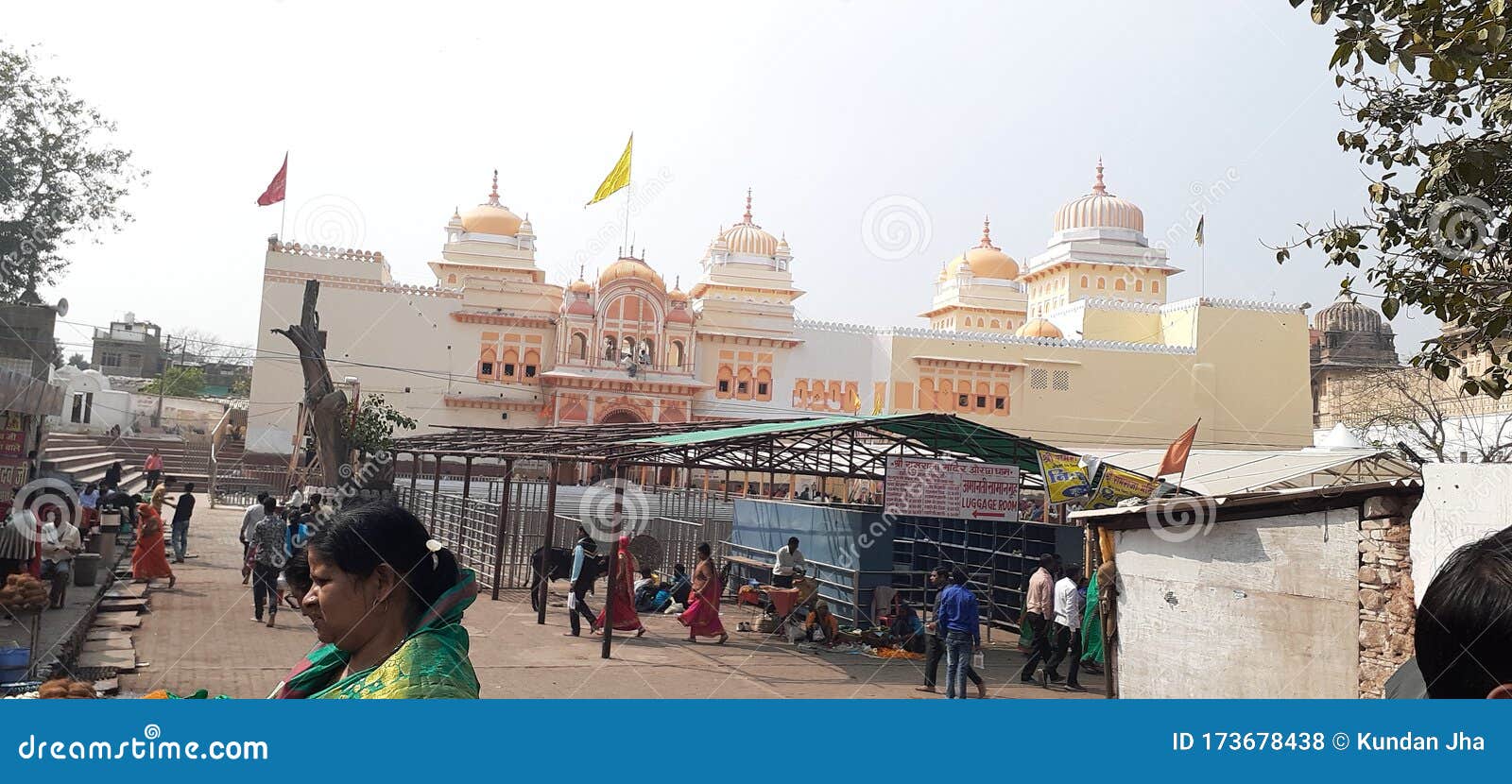 Tample of Raja Raam Ji Sarkar at Orchha in India Editorial Stock Photo ...