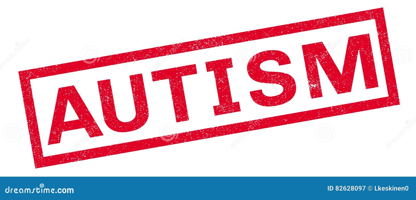 Tampon En Caoutchouc D'autisme Illustration de Vecteur - Illustration ...