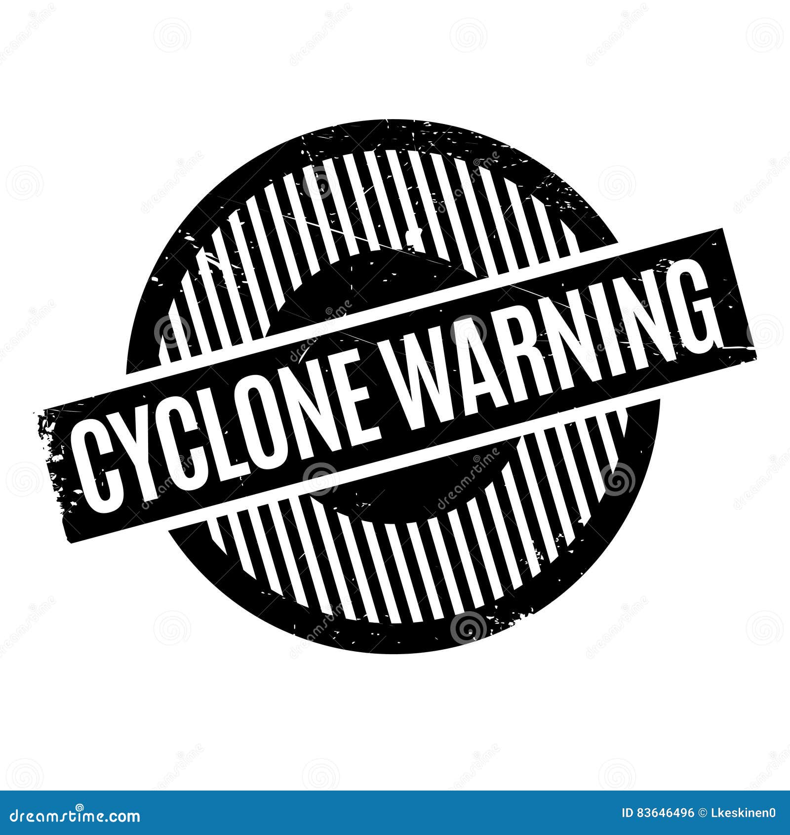 Tampon En Caoutchouc D'avertissement De Cyclone Illustration de Vecteur ...