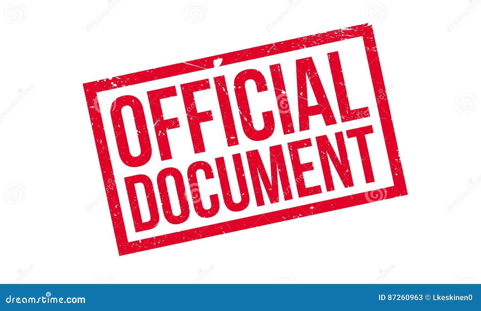 Tampon En Caoutchouc De Document Officiel Illustration de Vecteur ...