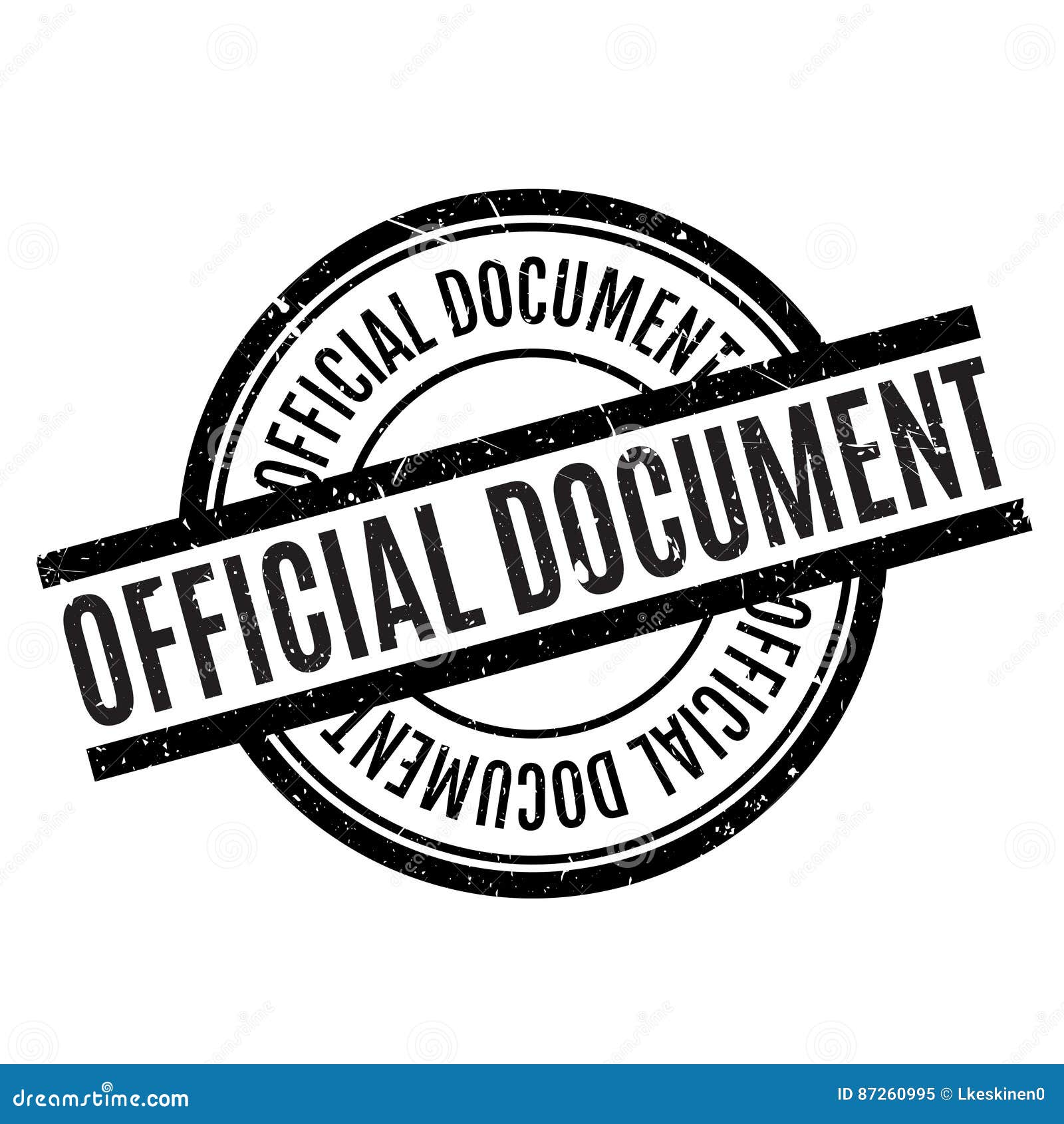 Tampon En Caoutchouc De Document Officiel Illustration de Vecteur ...