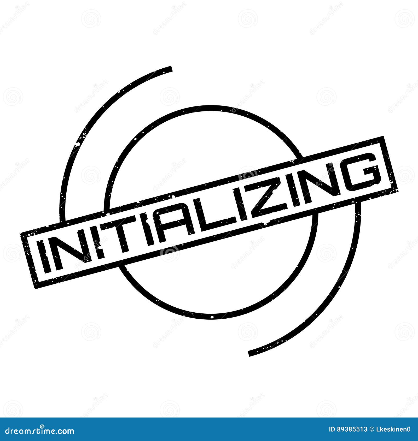 Tampon En Caoutchouc De Initialisation Illustration de Vecteur ...