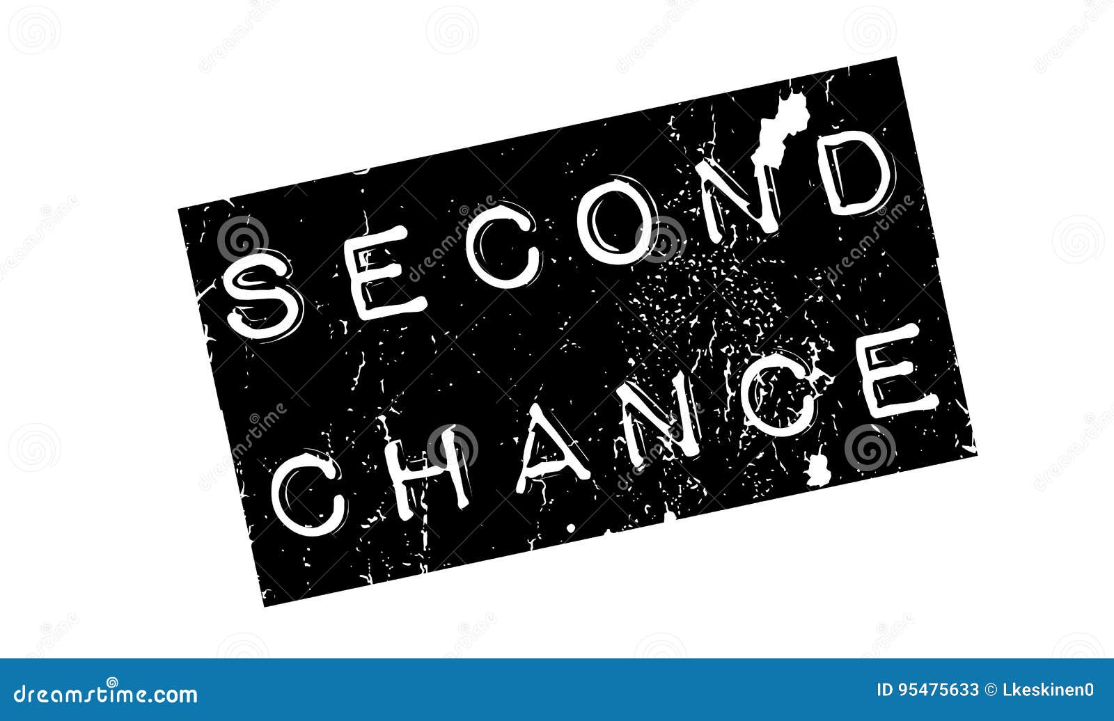 Tampon En Caoutchouc De Seconde Chance Illustration de Vecteur ...