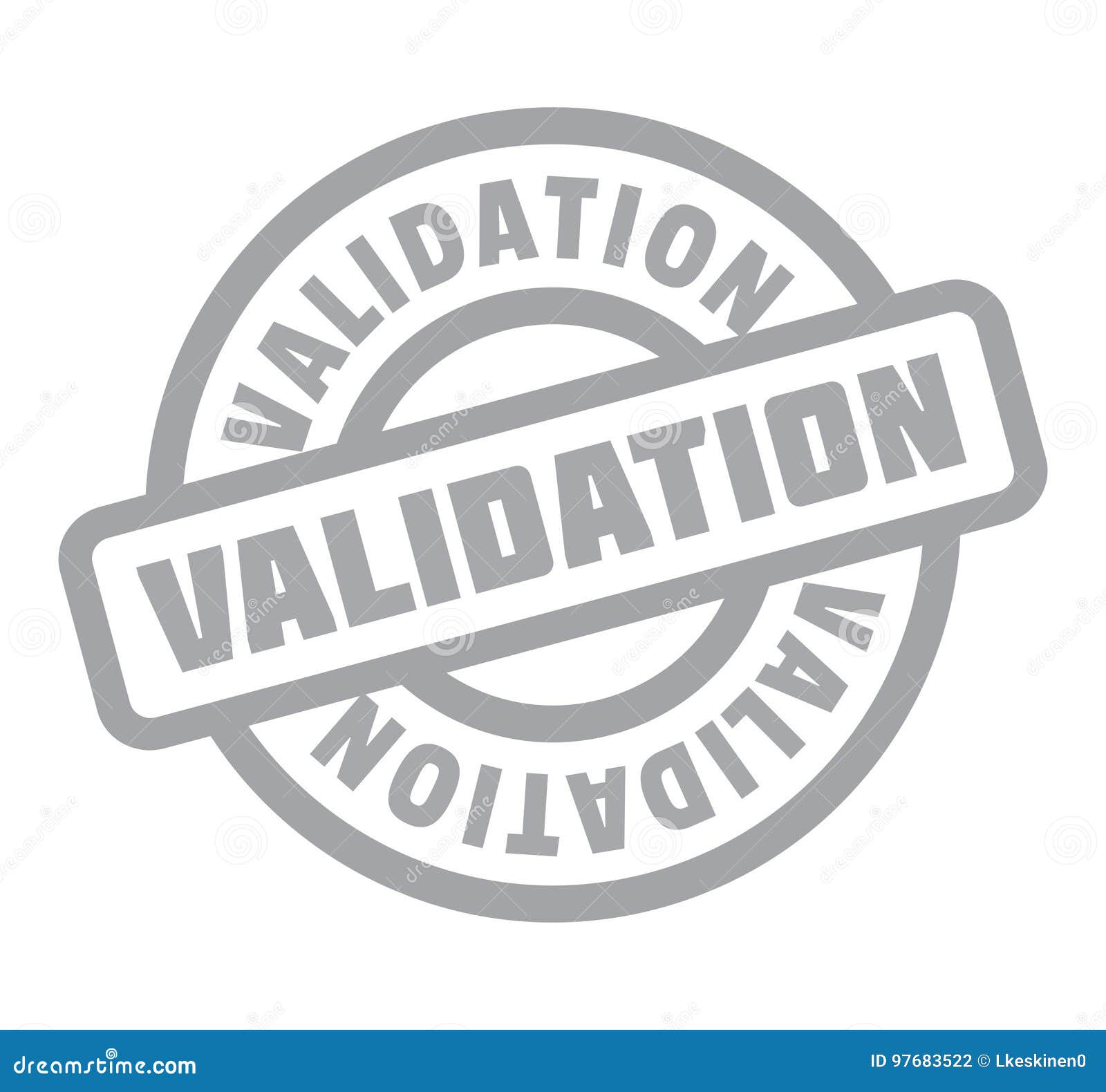 Tampon En Caoutchouc De Validation Illustration de Vecteur ...
