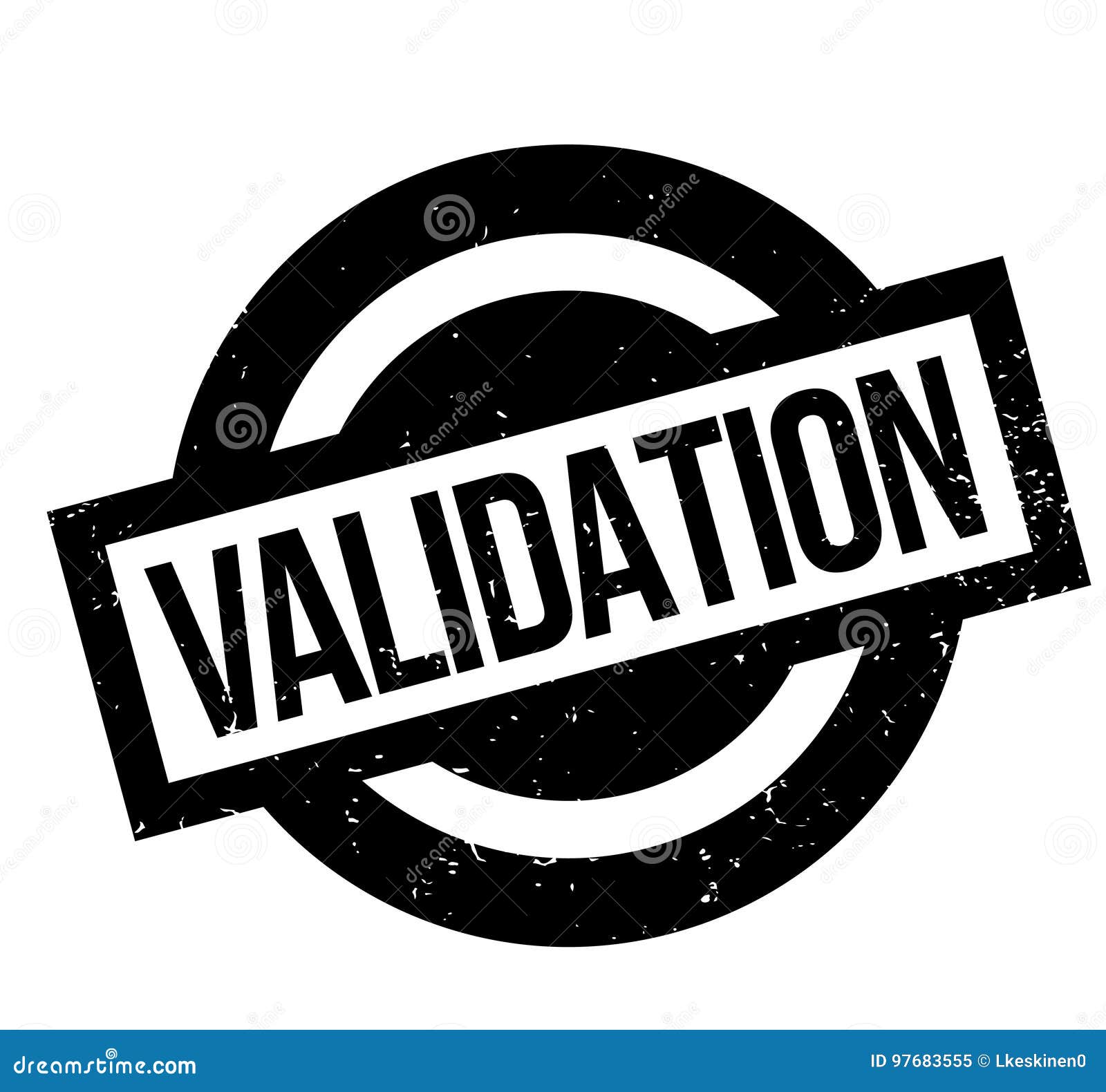 Tampon En Caoutchouc De Validation Illustration de Vecteur ...