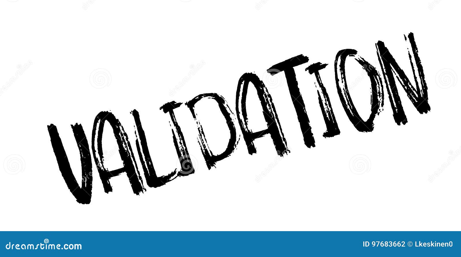 Tampon En Caoutchouc De Validation Illustration de Vecteur ...