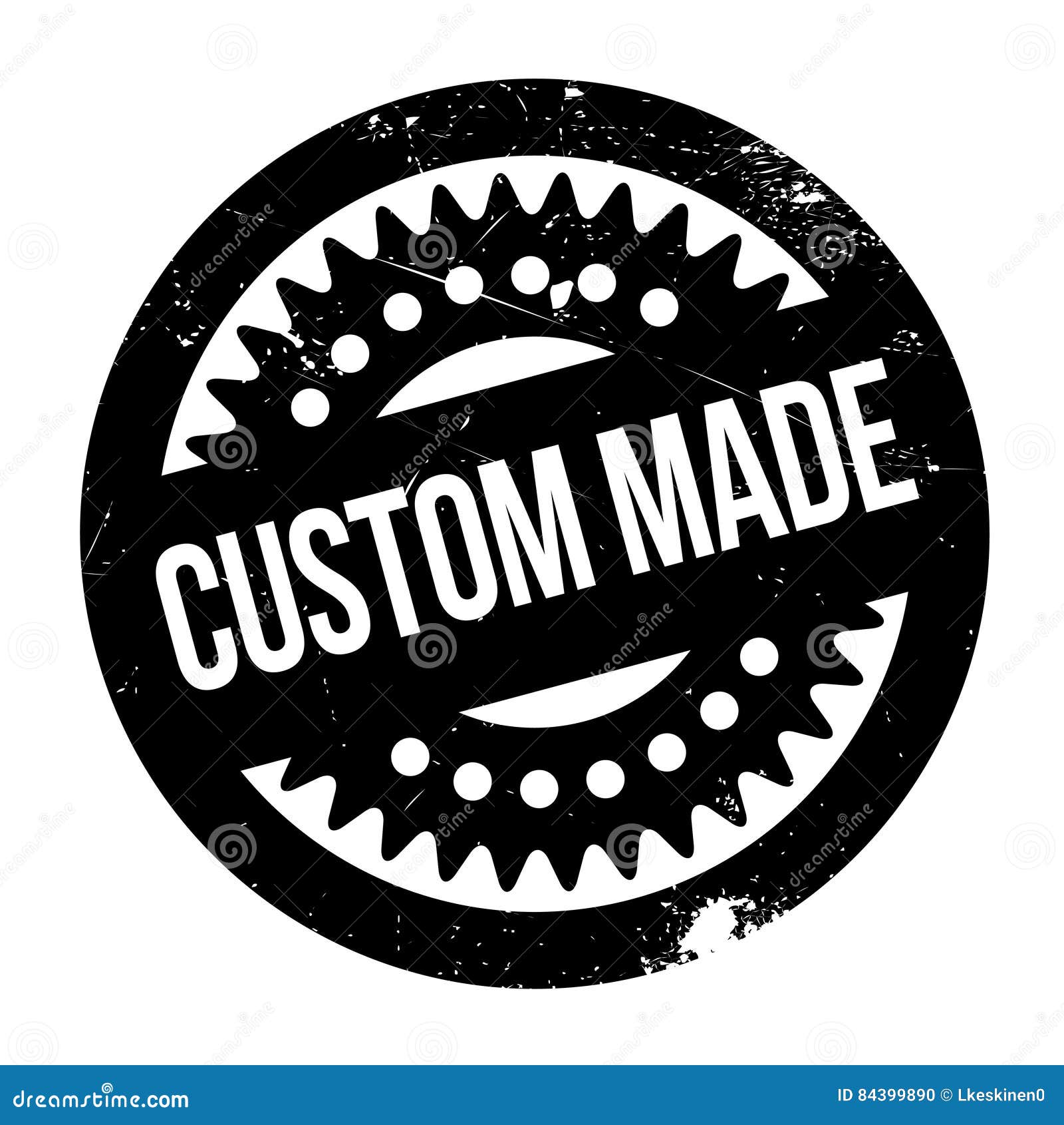 Tampon En Caoutchouc Fait Sur Commande Illustration de Vecteur ...