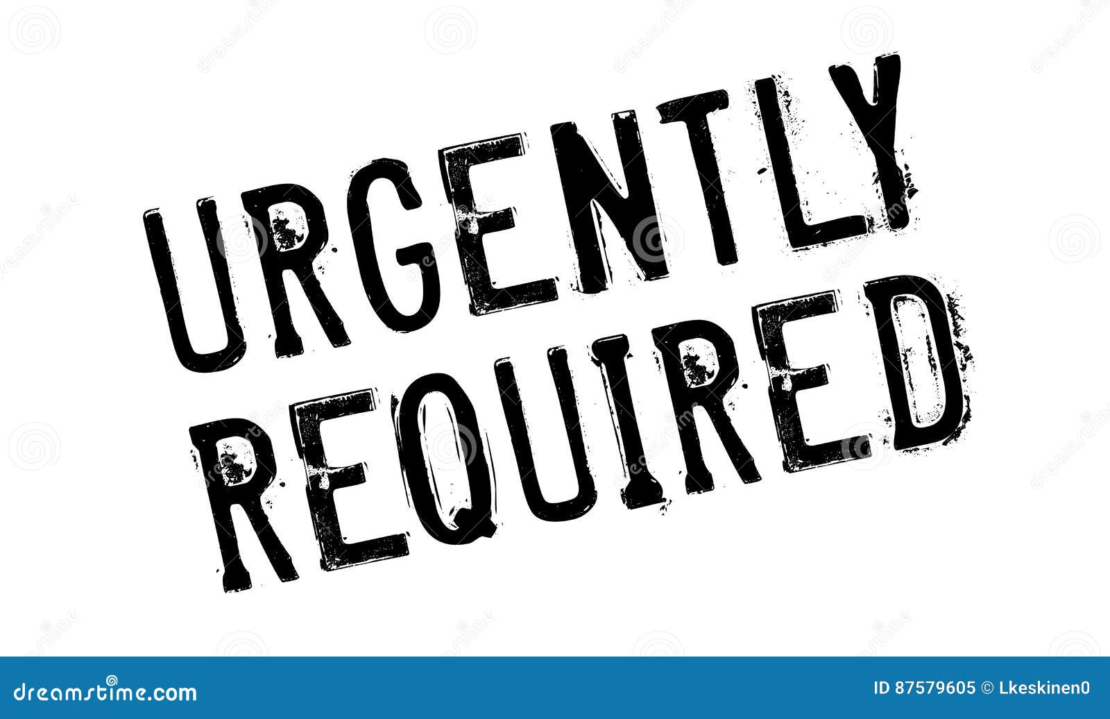Tampon En Caoutchouc Instamment Requis Illustration de Vecteur ...