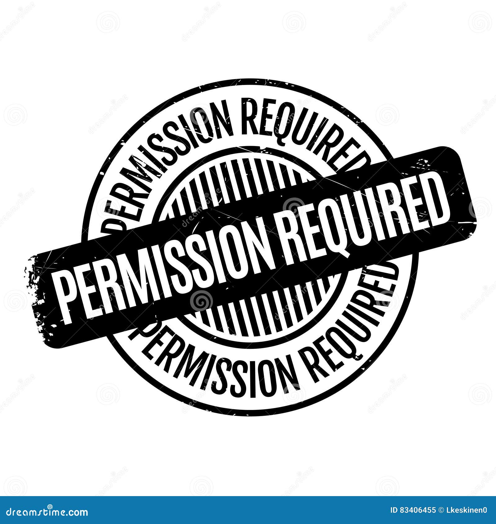 Tampon En Caoutchouc Requis Par Autorisation Illustration Stock ...