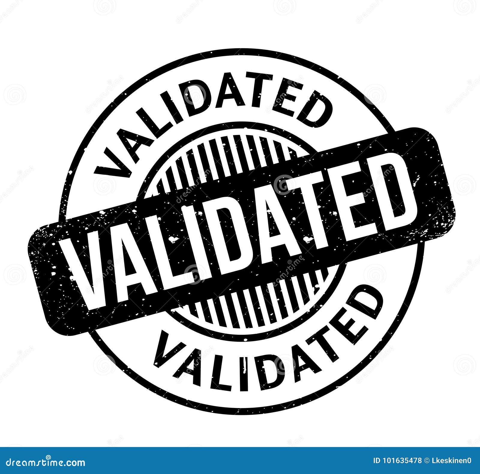 Tampon En Caoutchouc VALIDÉ Illustration de Vecteur - Illustration du ...