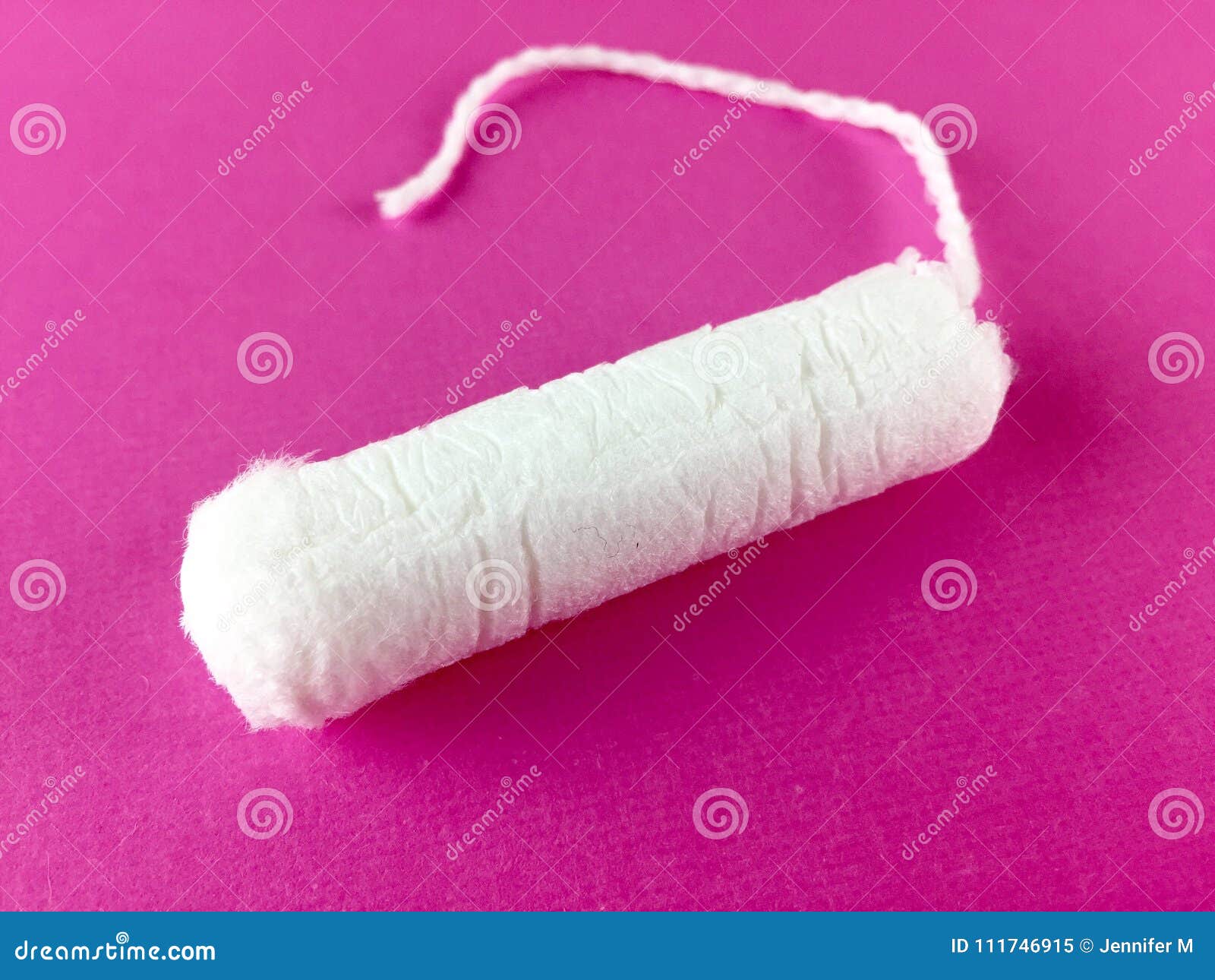Tampon on a pink surface stock image. Image of isolated - 111746915