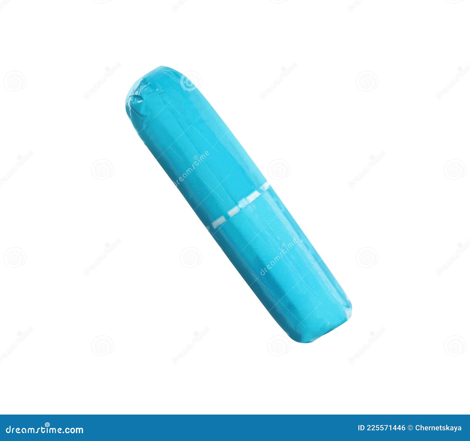Tampon in Turquoise Package Isolated on White Stock Photo - Image of ...