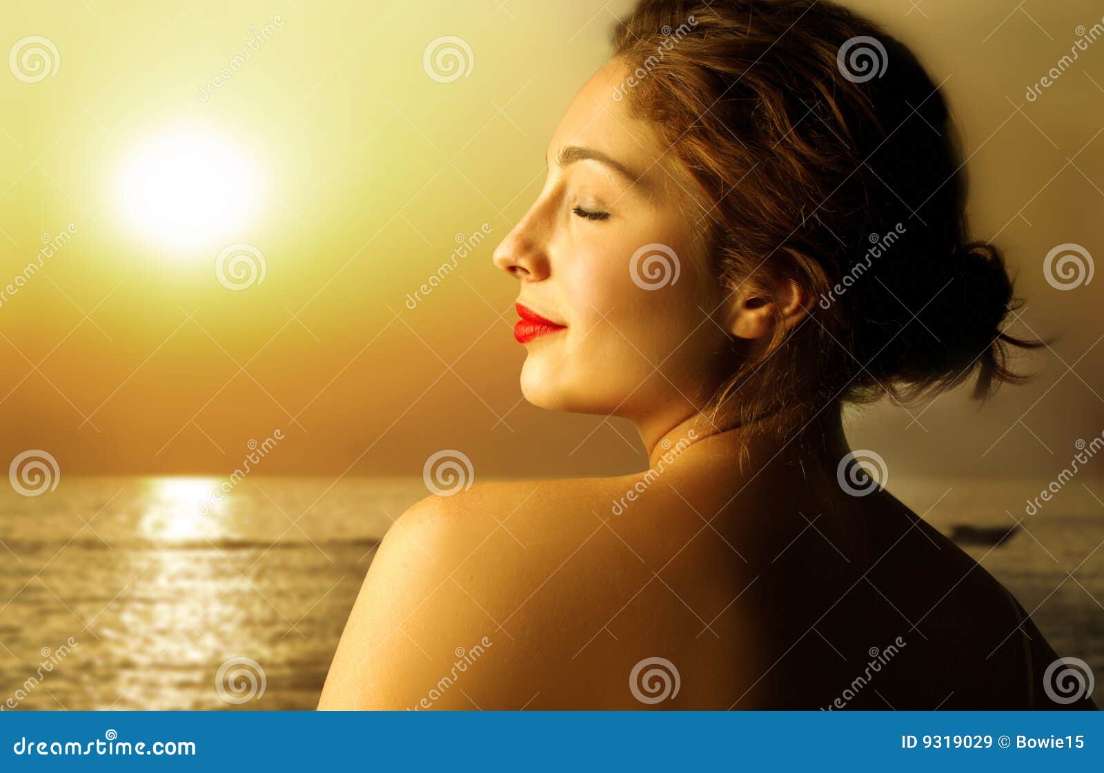 Tan stock image. Image of makeup, girl, nature, woman - 9319029