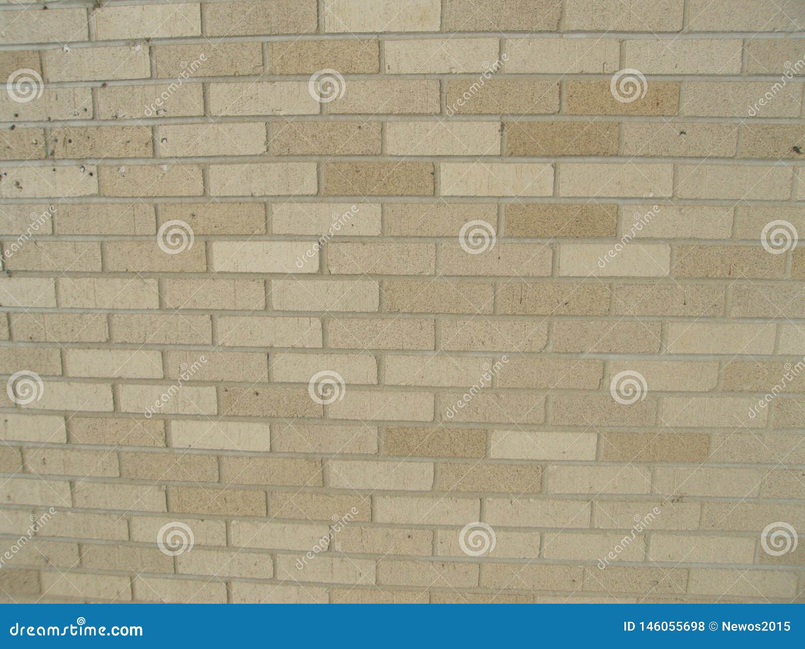 Tan Brick Building Wall Illuminated by Daylight 1 Stock Photo - Image ...