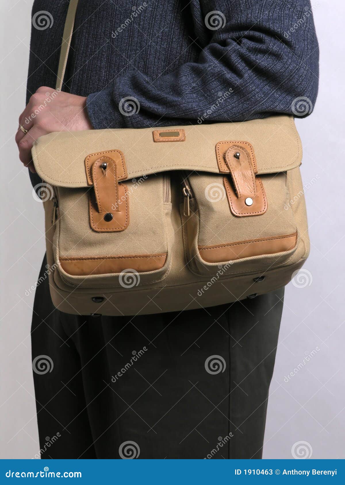 Tan Camera bag stock image. Image of travel, baggage, carry - 1910463
