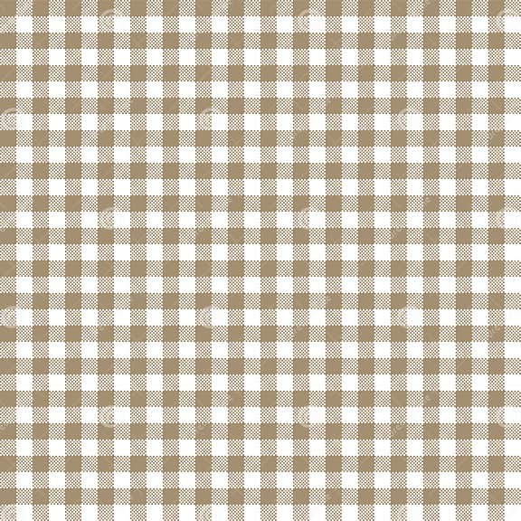 Tan Gingham Seamless Pattern Ilustración del Vector - Ilustración de ...