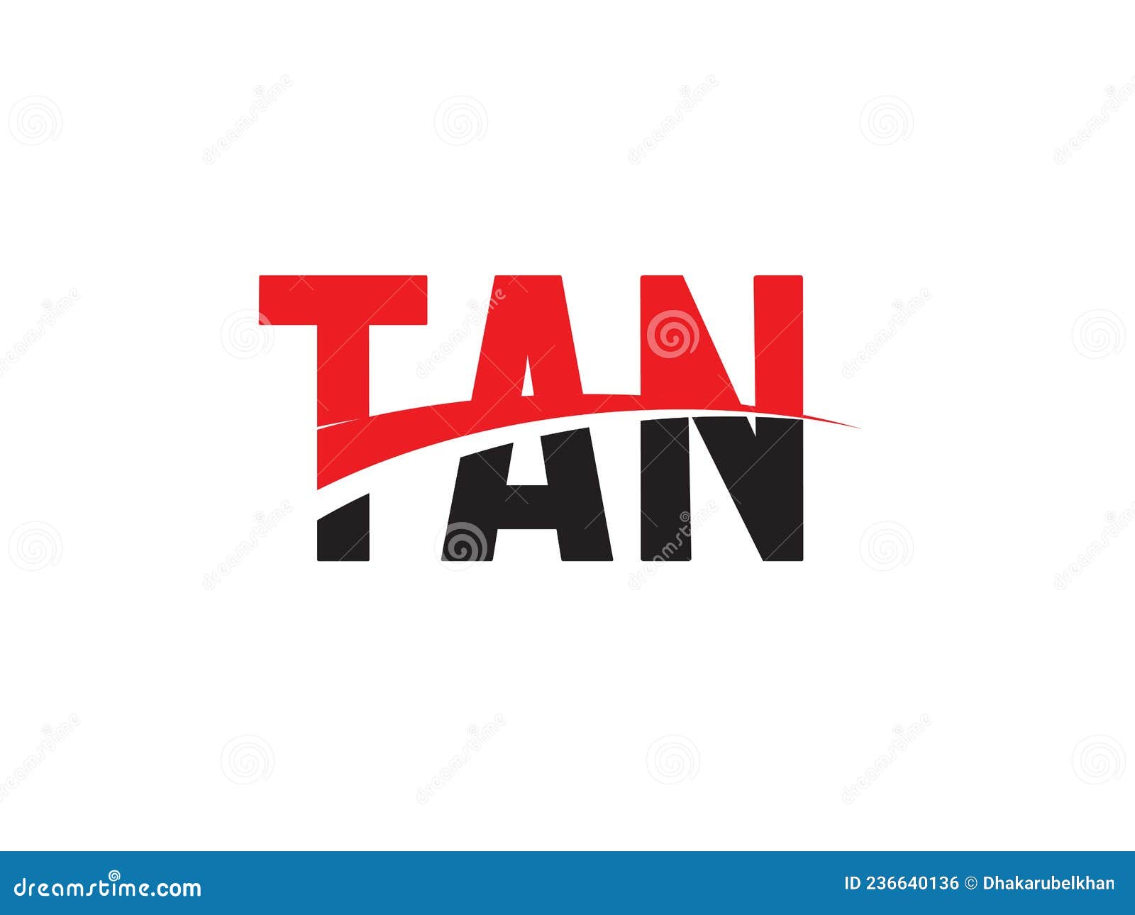 TAN Letter Initial Logo Design Vector Illustration Stock Vector ...
