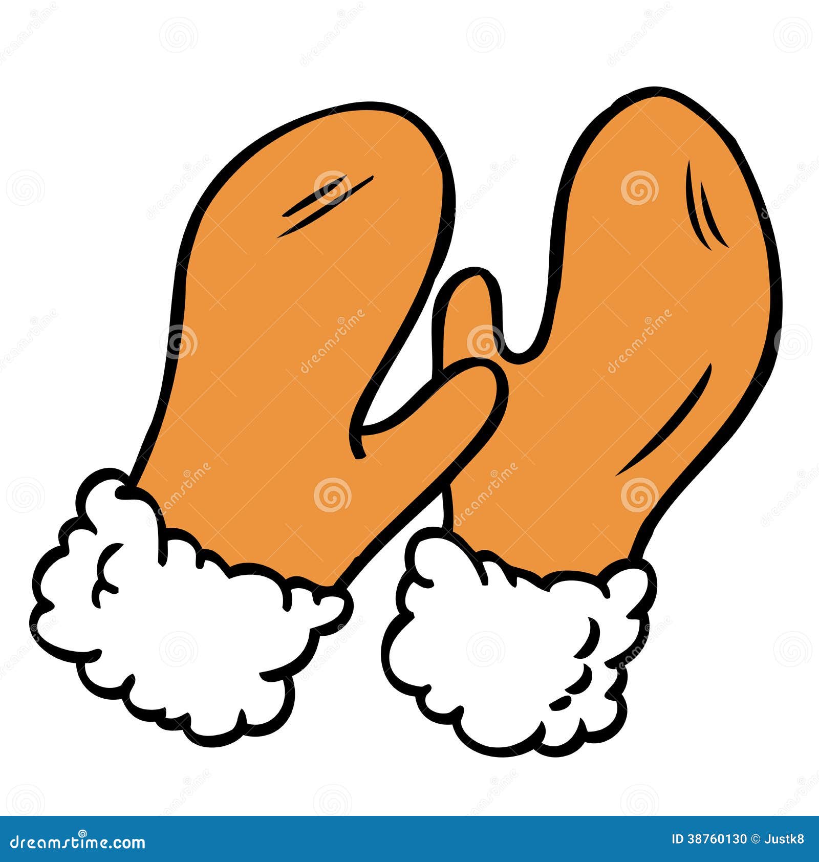 Tan Mittens Cartoon stock de ilustración. Ilustración de educativo ...