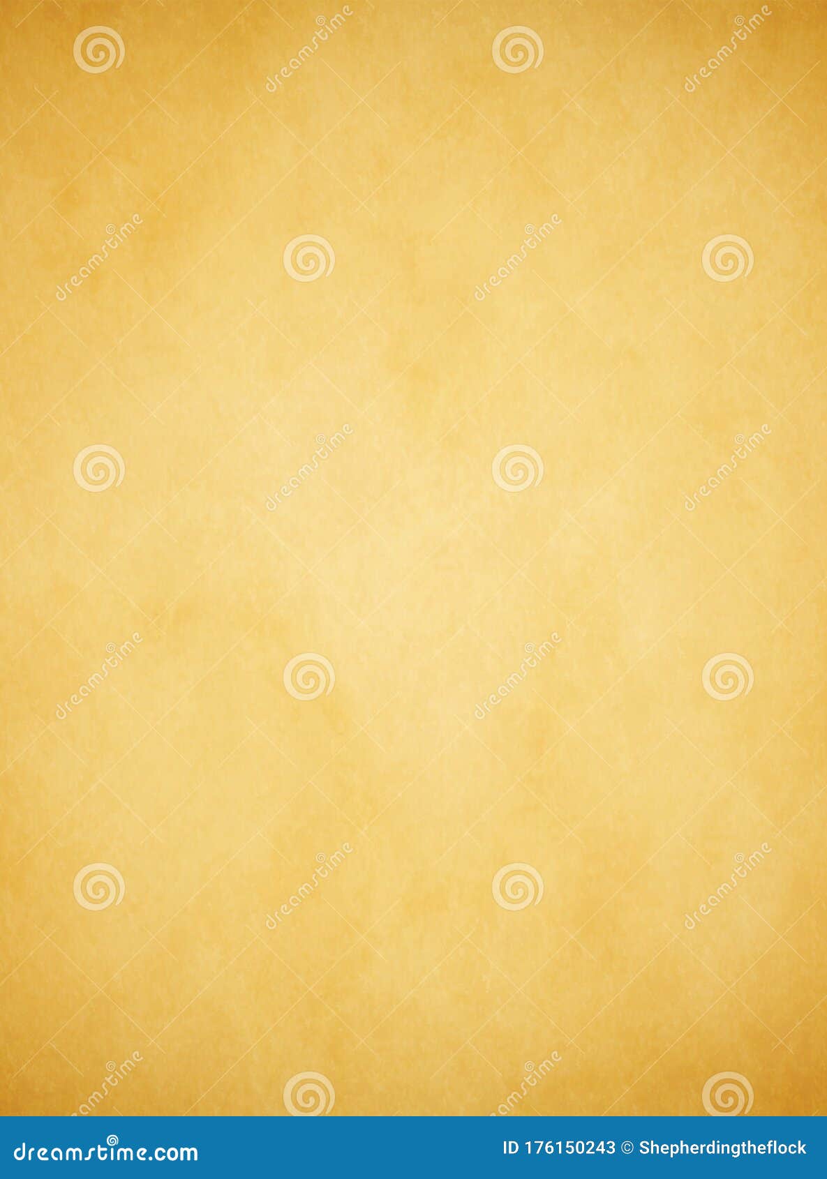 Tan Parchment Texture Background. Shadowed Corners. Portrait ...
