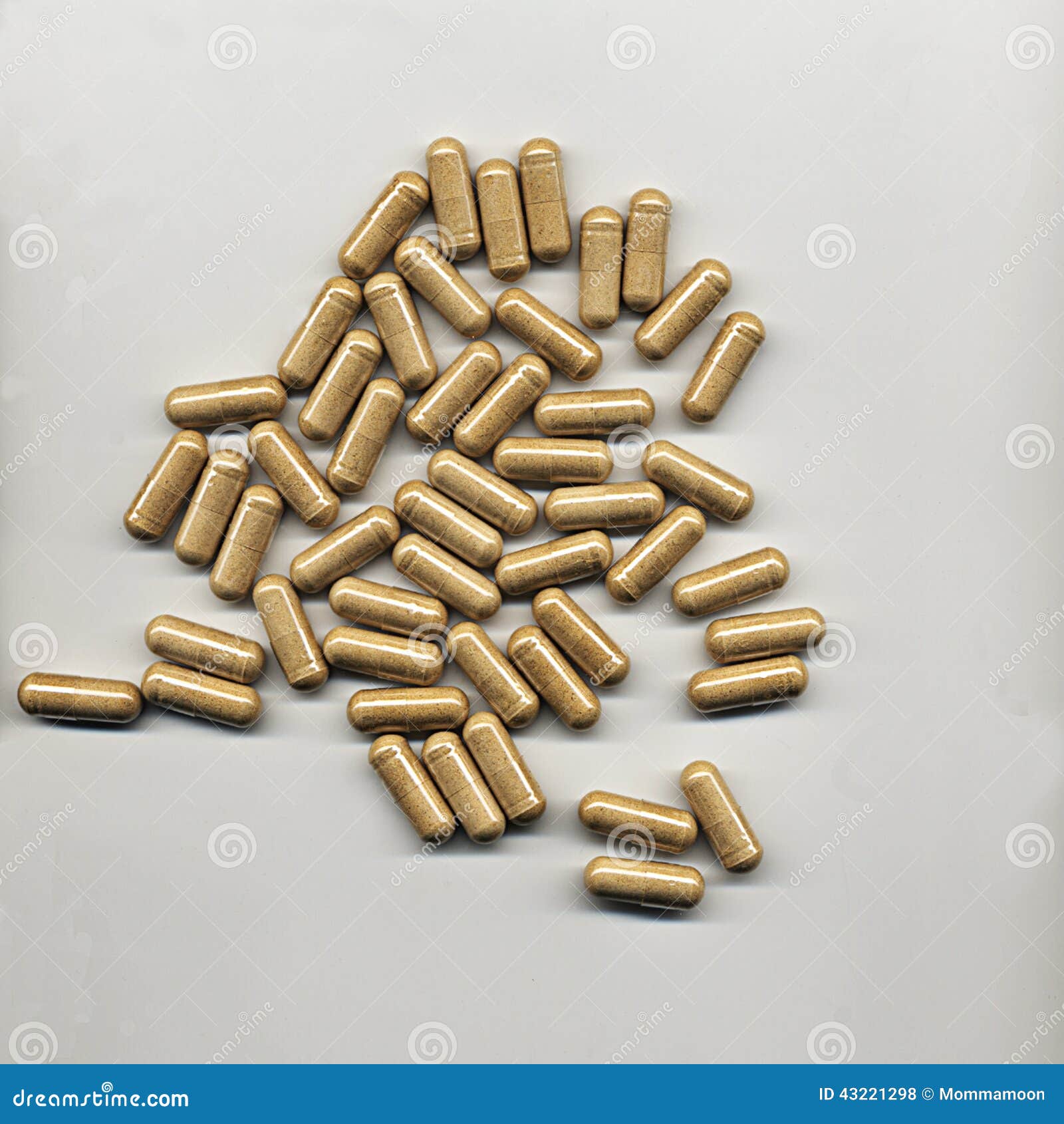 Tan Pills stock photo. Image of vitamins, diet, supplements - 43221298
