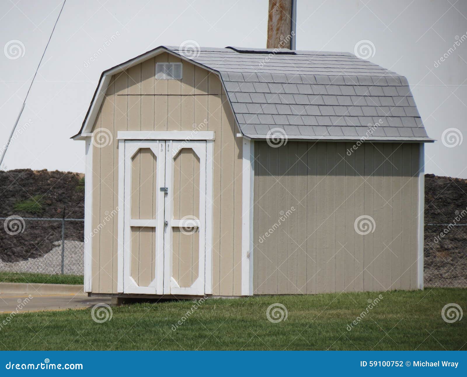 Tan shed stock photo. Image of house, trim, kits, easy - 59100752