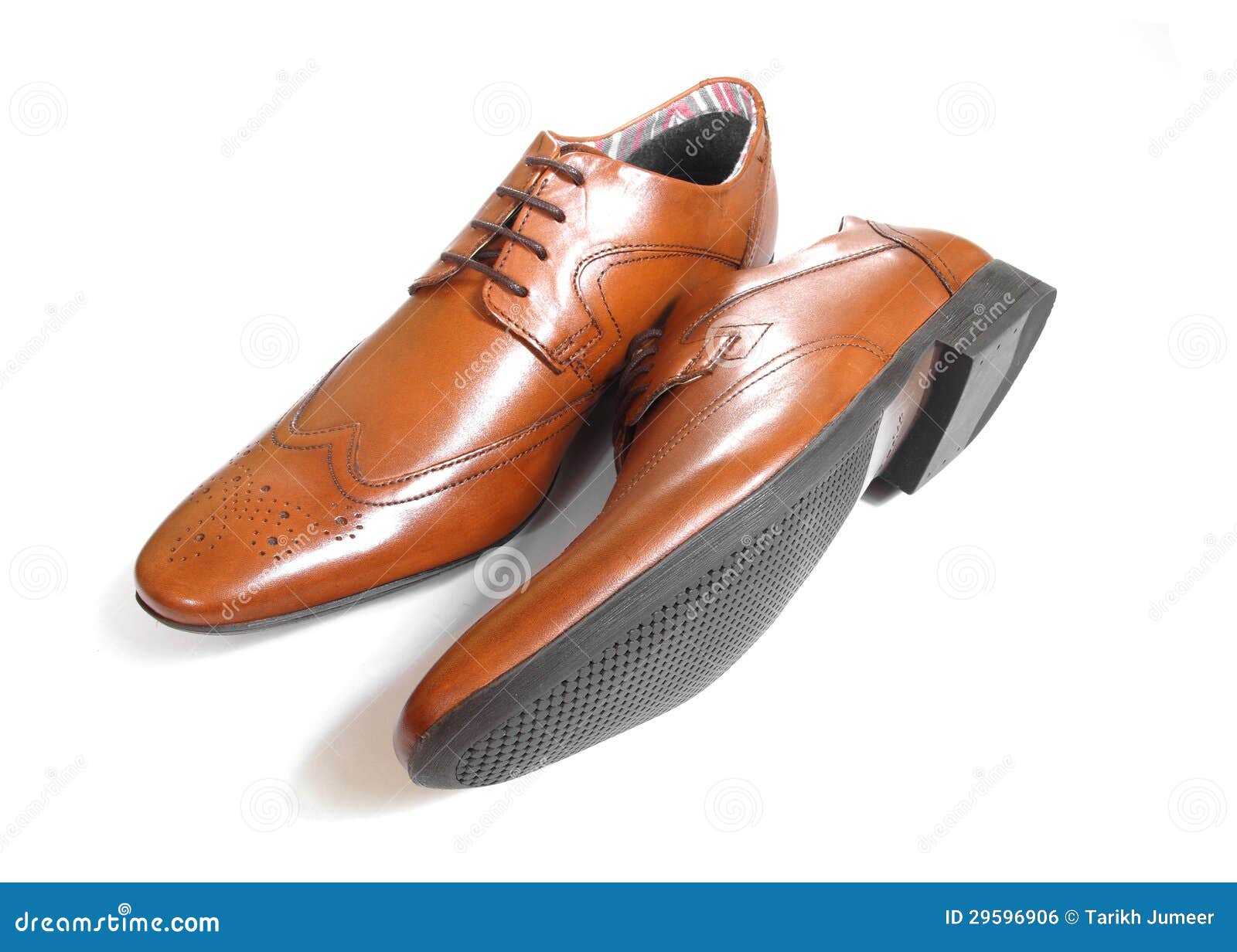 Tan shoes over white stock photo. Image of pair, isolated - 29596906