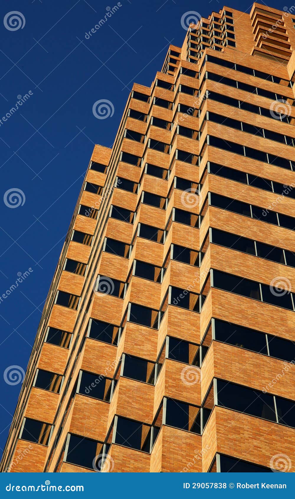 Tan Skyscraper Blue Sky stock photo. Image of corporate - 29057838