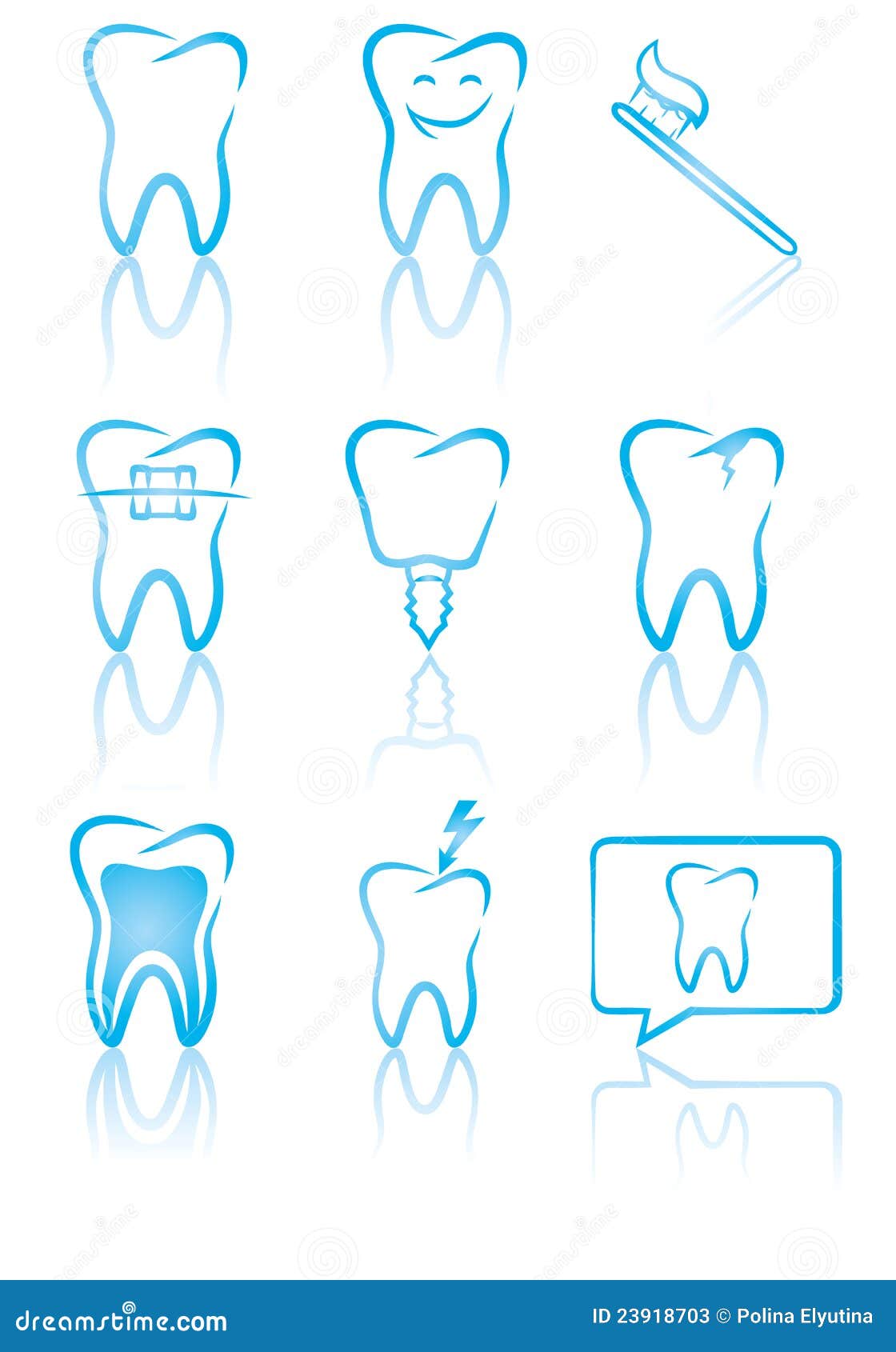Tand symbolen vector illustratie. Illustration of karakter - 23918703