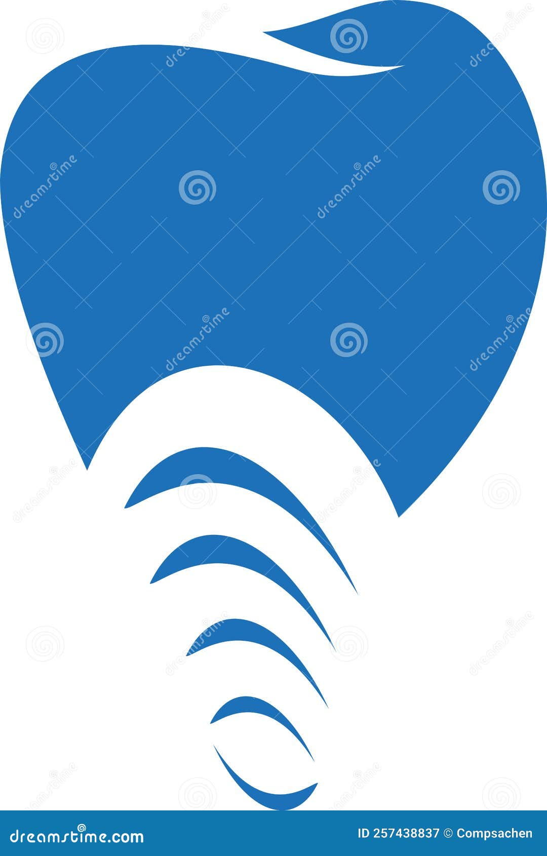 Tand Of Tandtandheelkundig Implantaatlogo Tandheelkundig Pictogram Achtergrond Tandheelkunde