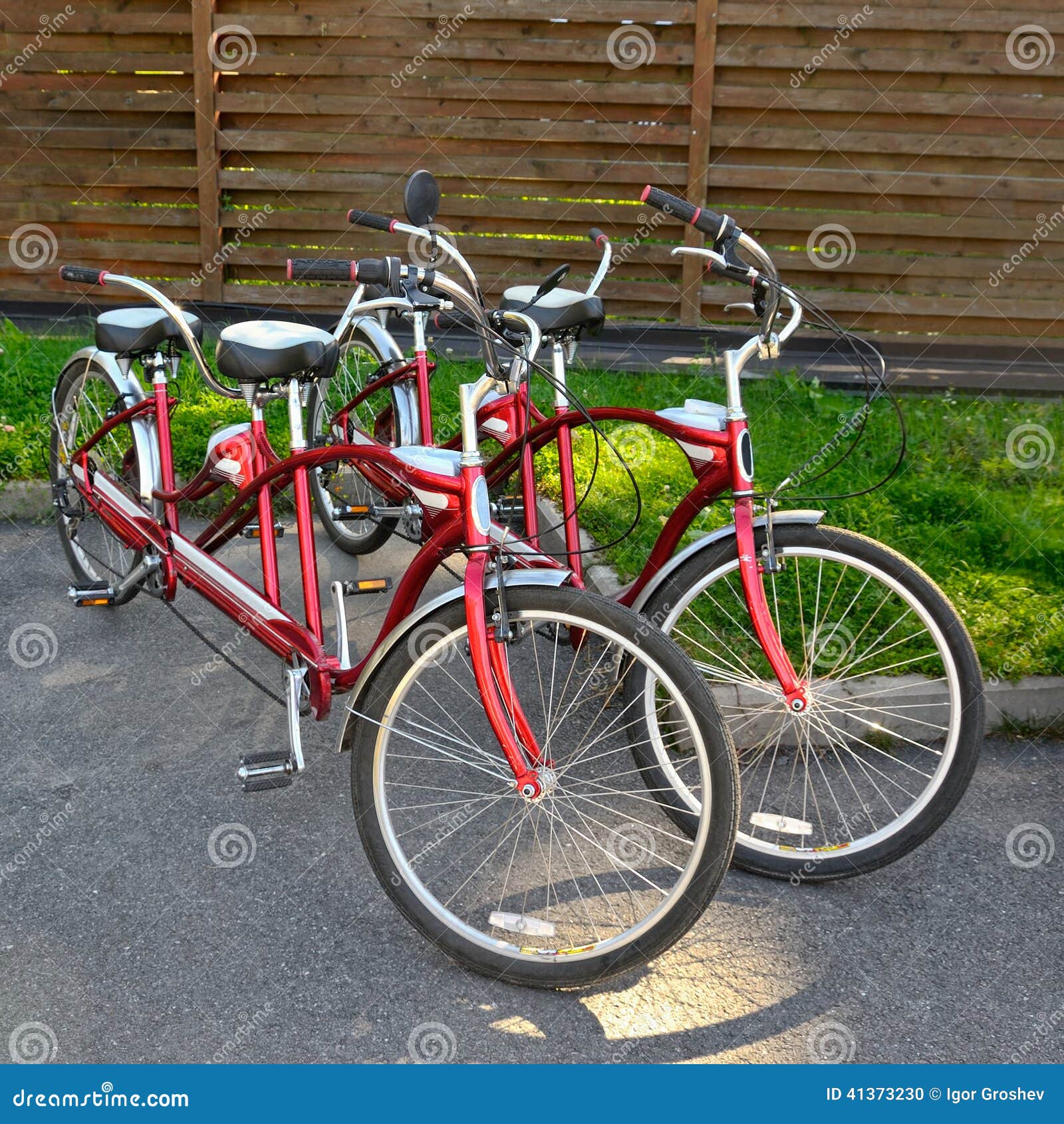 Tandem Bikes stock photo. Image of sports, chain, people - 41373230