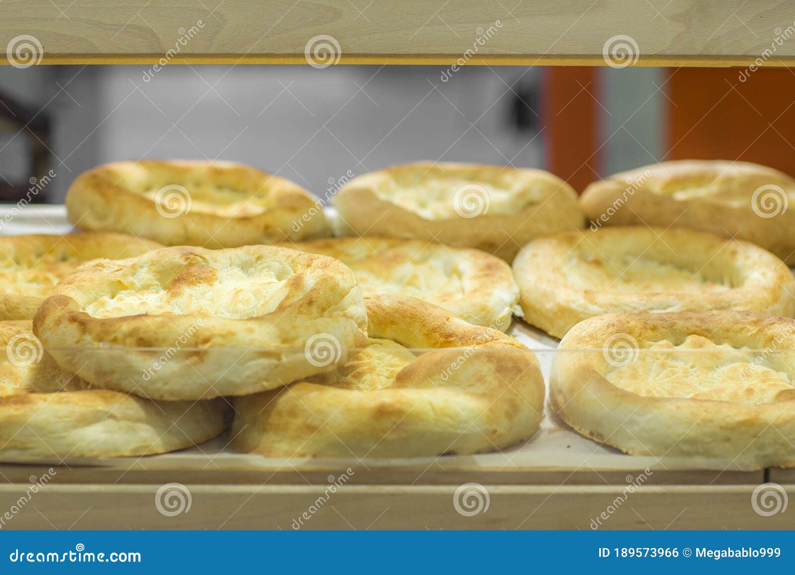 Tandyr Nan or Lepeshka, Tarditional Asian Bread Stock Photo - Image of ...